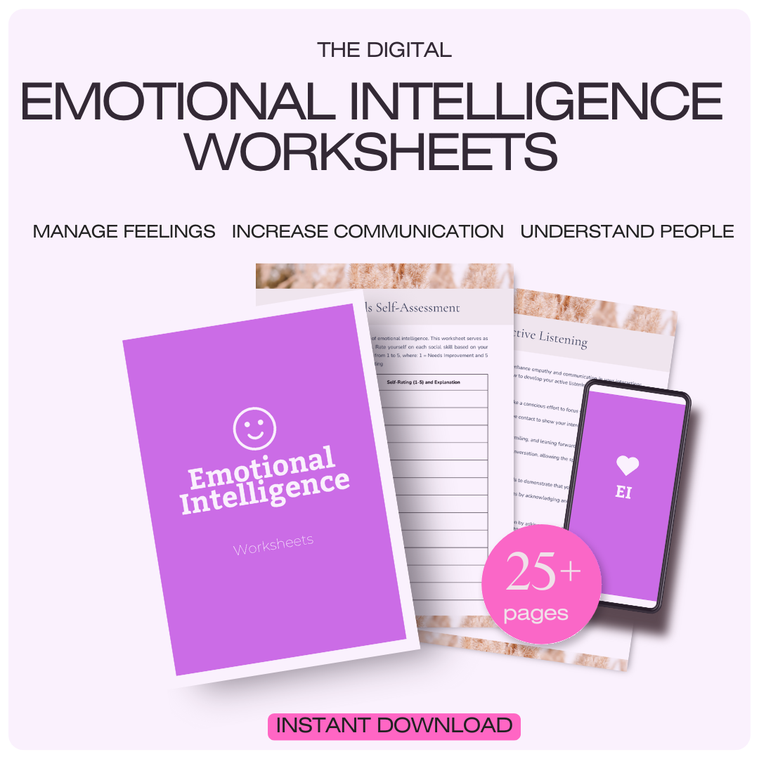 The Digital Emotional Intelligence Worksheets – Wellness & Mindset